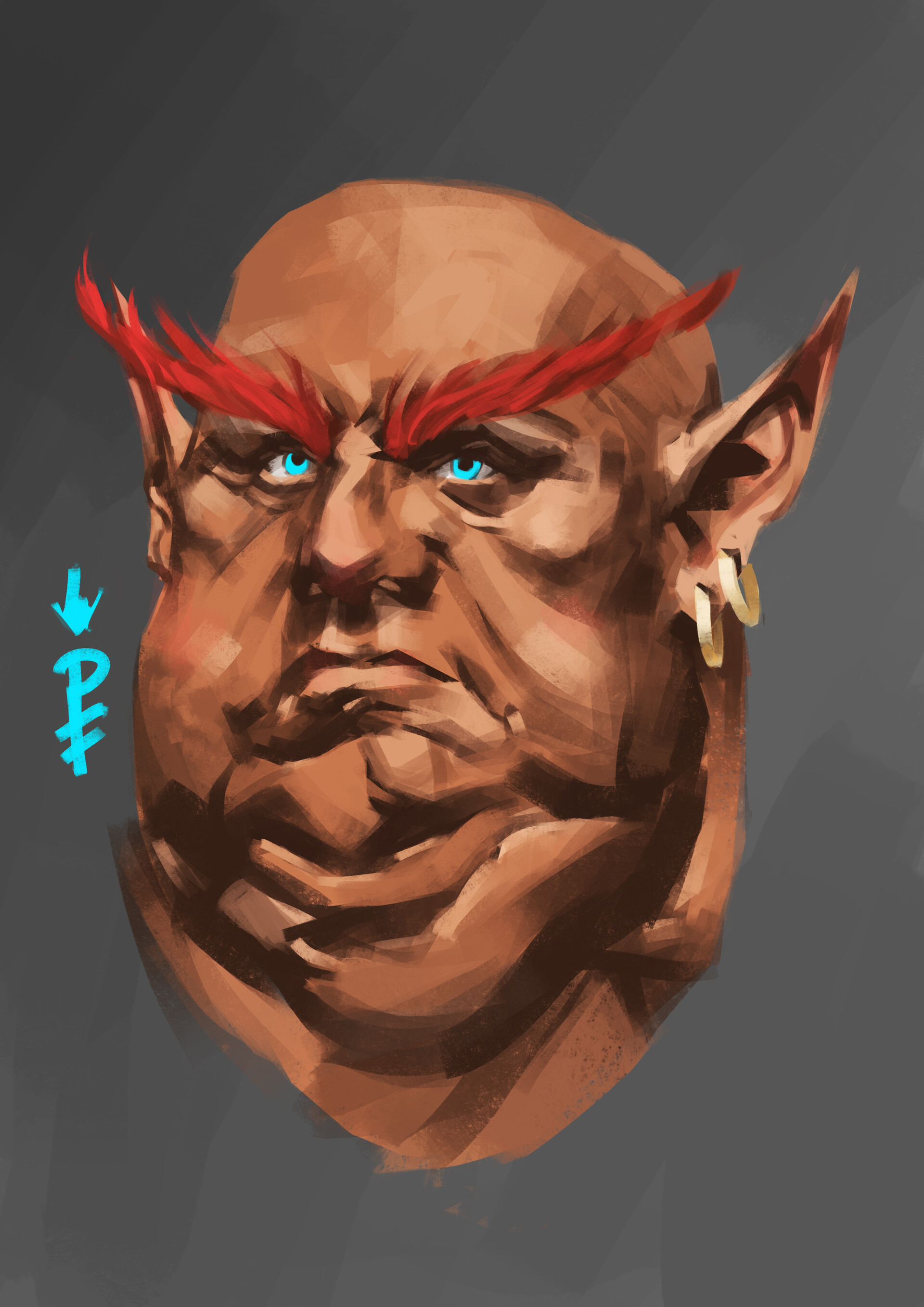 ArtStation - Aeriuss the Golden, A fat elvish Merchant