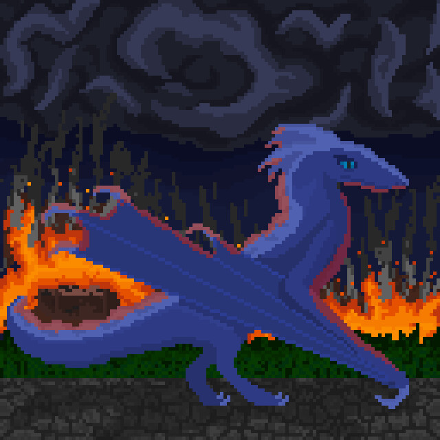 ArtStation - Wyvern Pixel Art