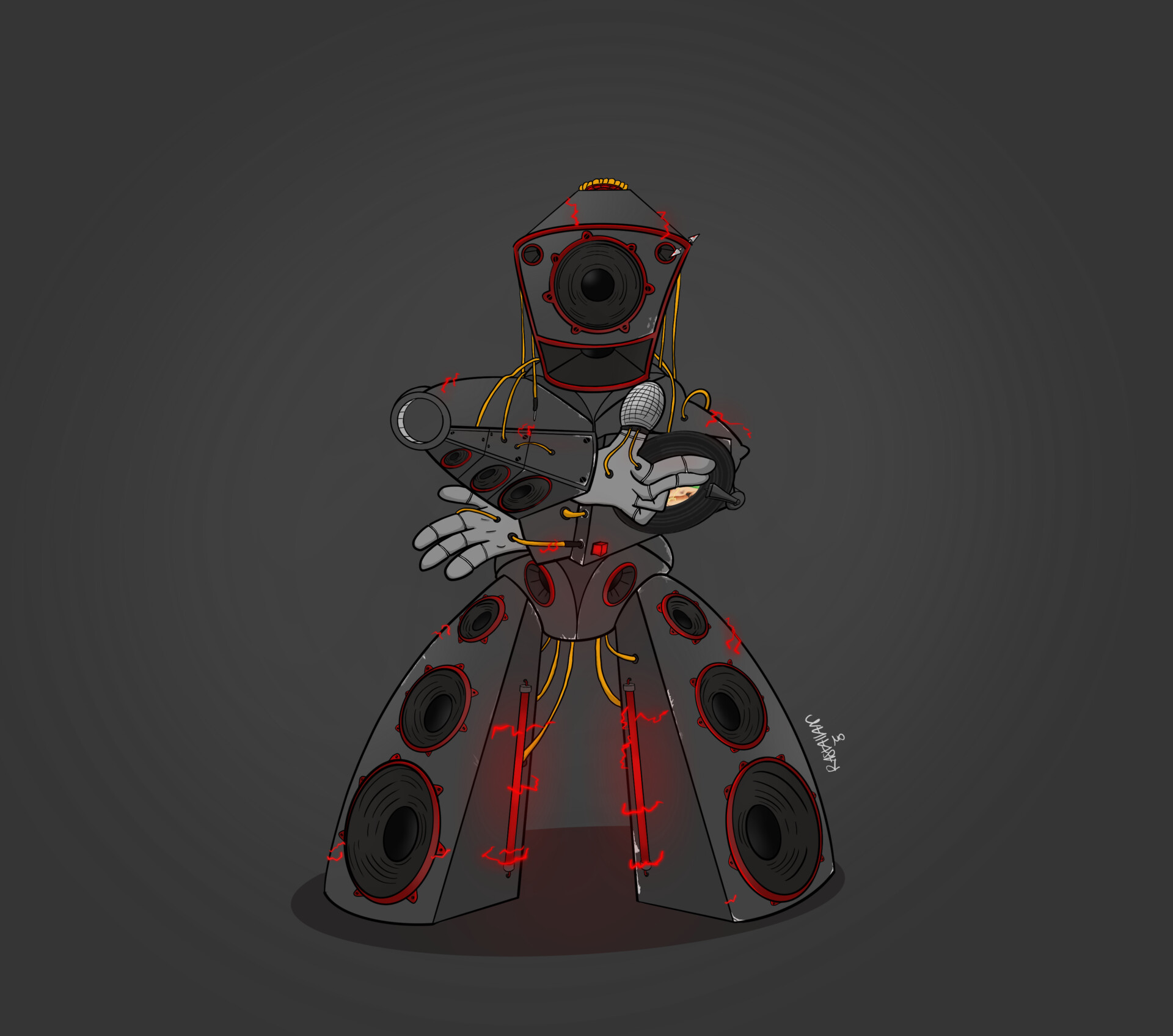 ArtStation - soundsystem robot 🤖 🎶