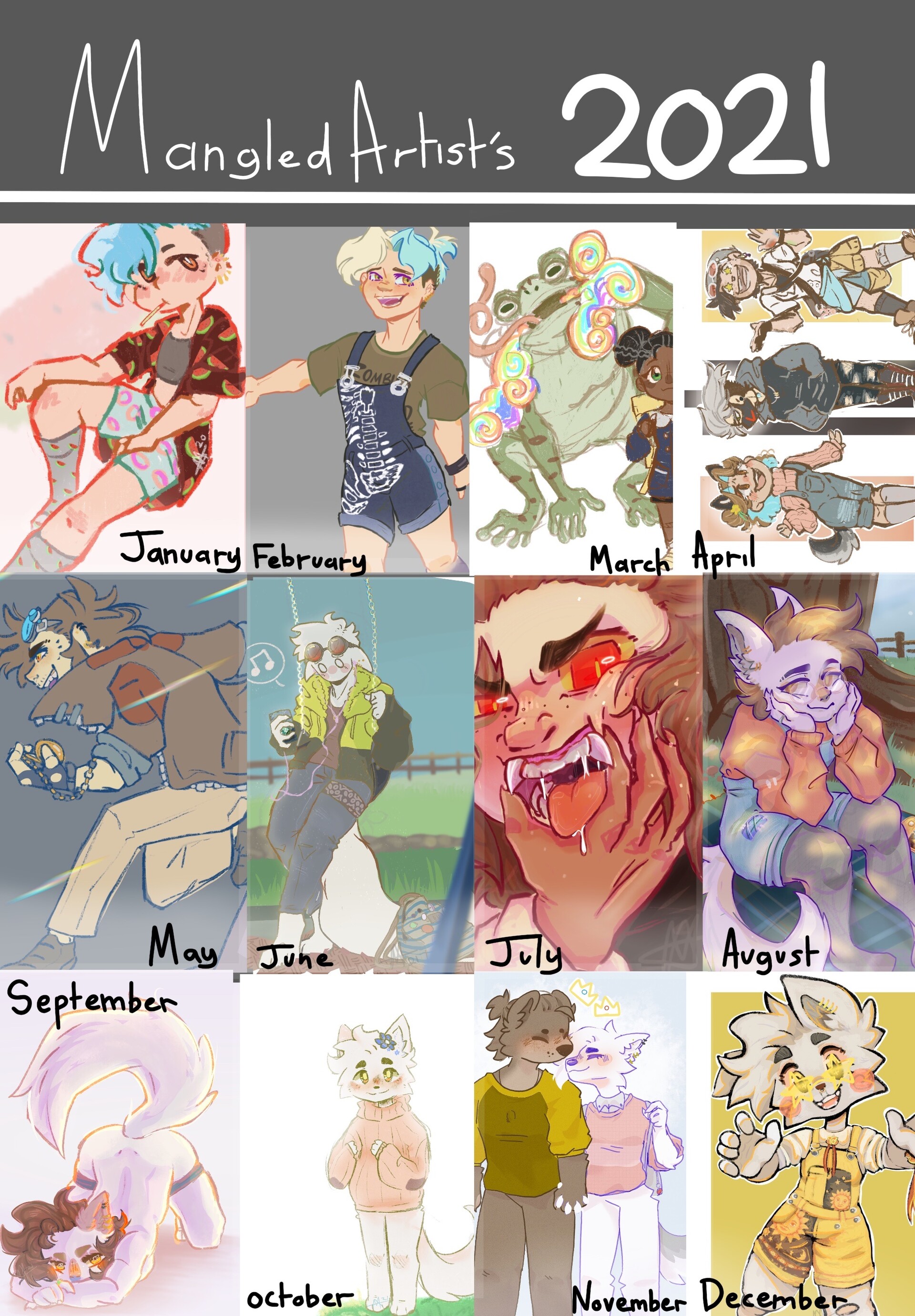 ArtStation - 2021 drawing rewind