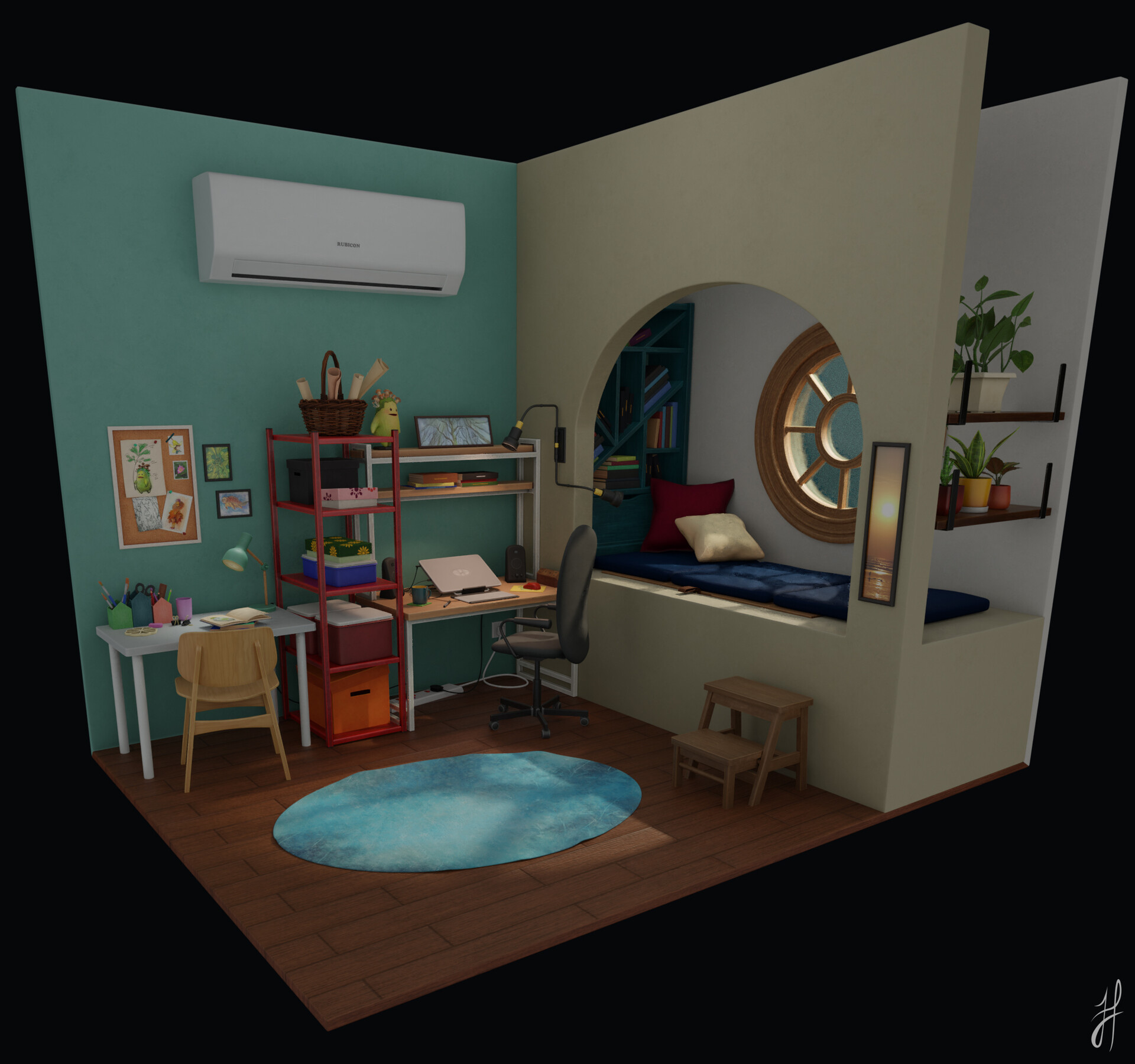 ArtStation - My kind-of Dream Room