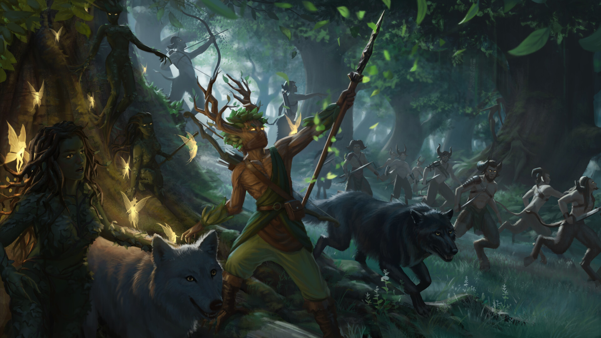 ArtStation - Summoning of forest creatures