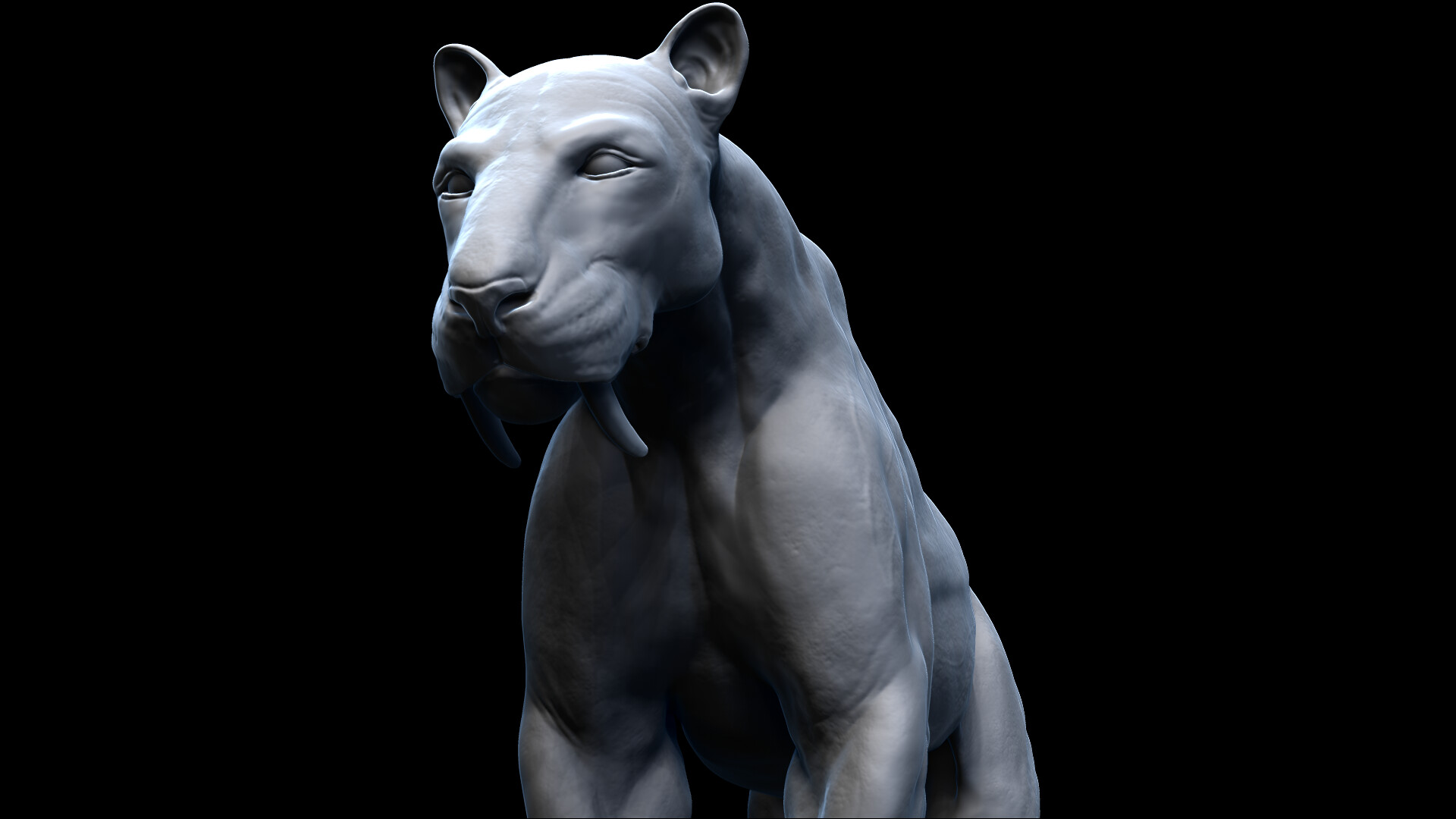 ArtStation - Smilodon Sculpture