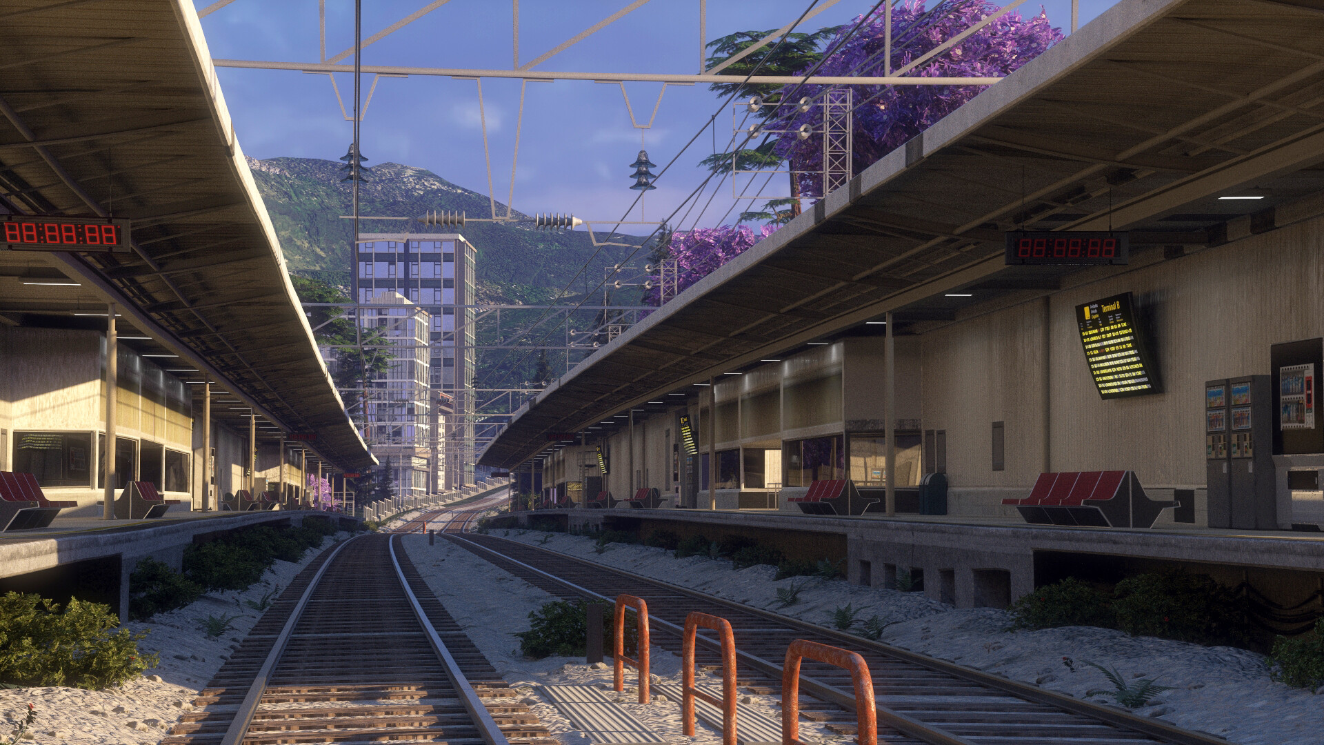 ArtStation - Railway Station 3D model