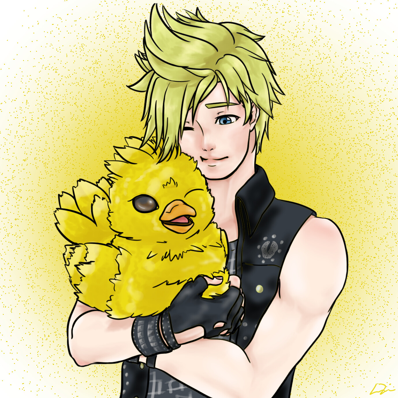 ArtStation - 2019 Birthday Art for Prompto