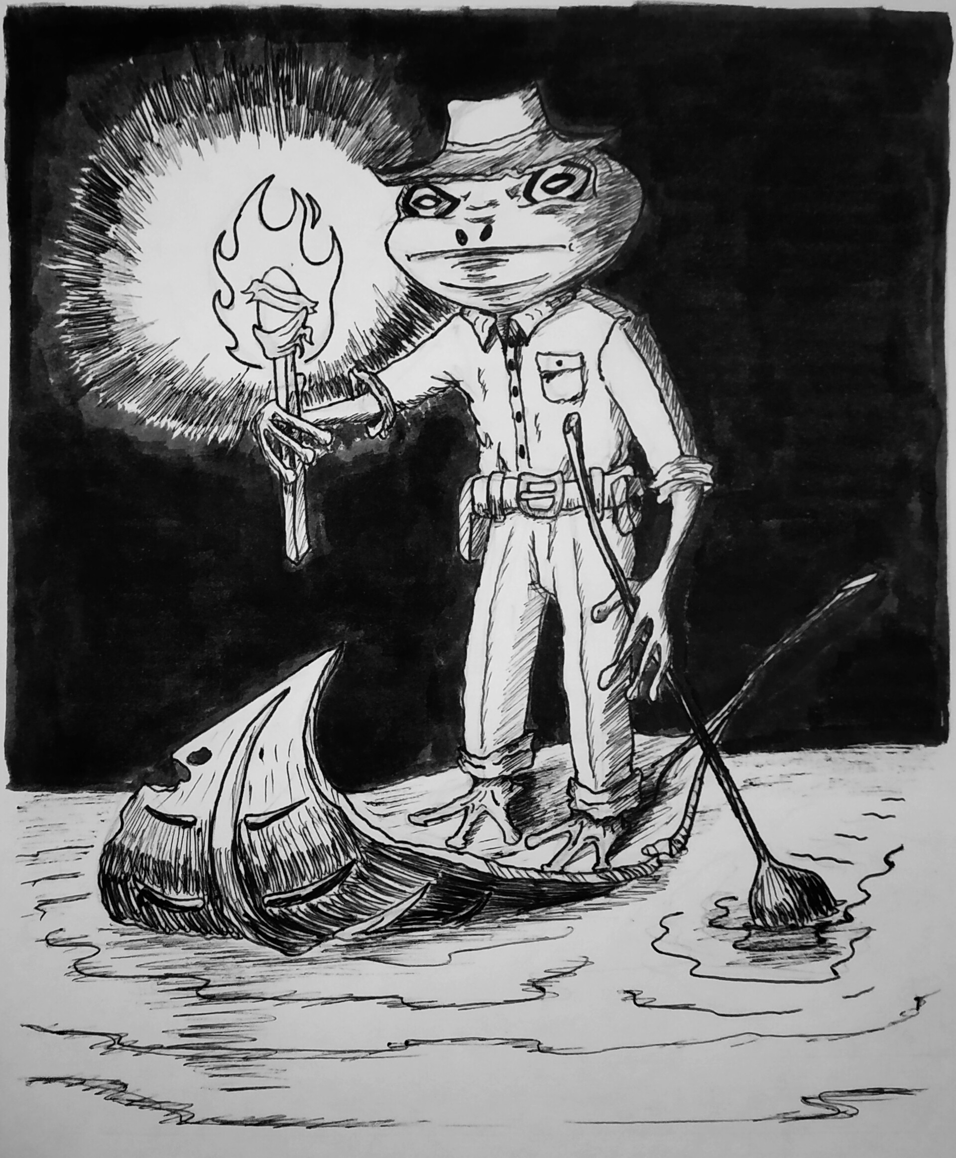 ArtStation - Lost Rat - Original Character Design / Ink Sketch.