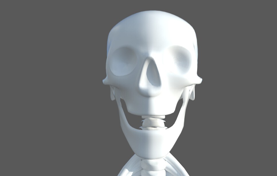 ArtStation - skeleton modeling