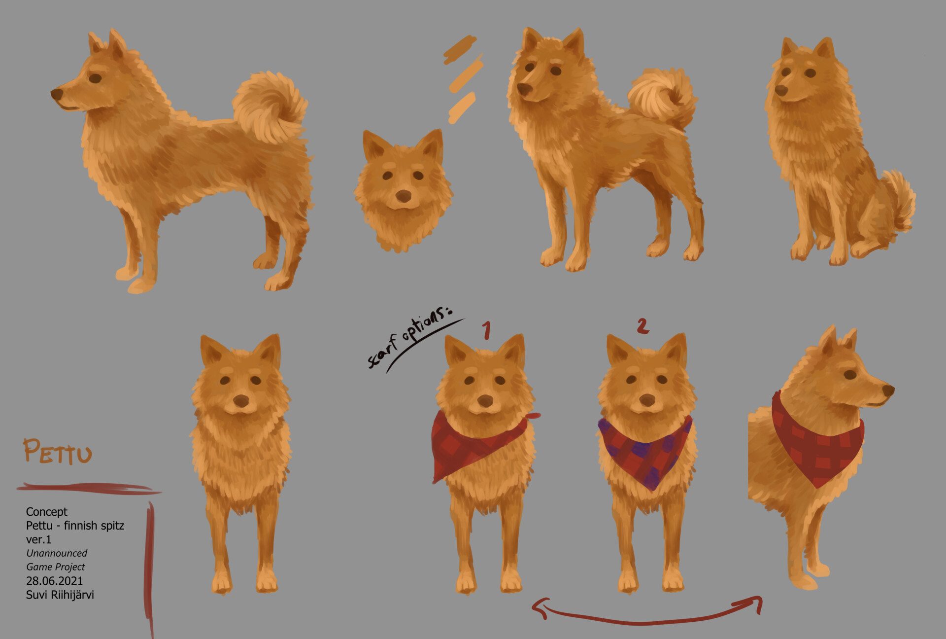 ArtStation - Finnish Spitz Concept