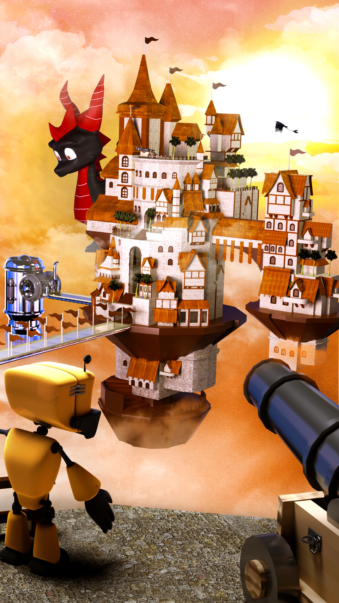 ArtStation - Flying Castle