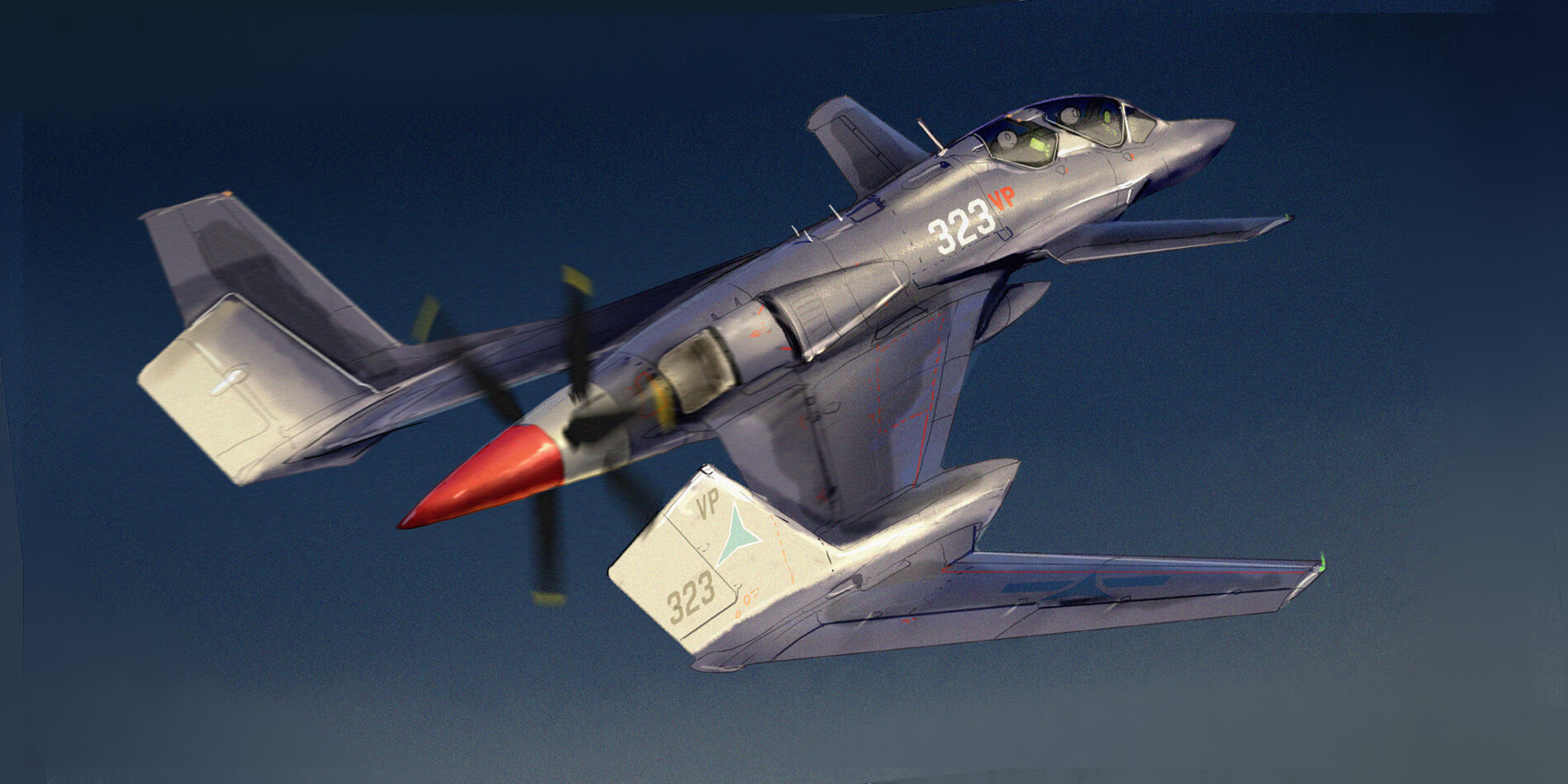 ArtStation - VOS-5N/VP2 Night Fighter