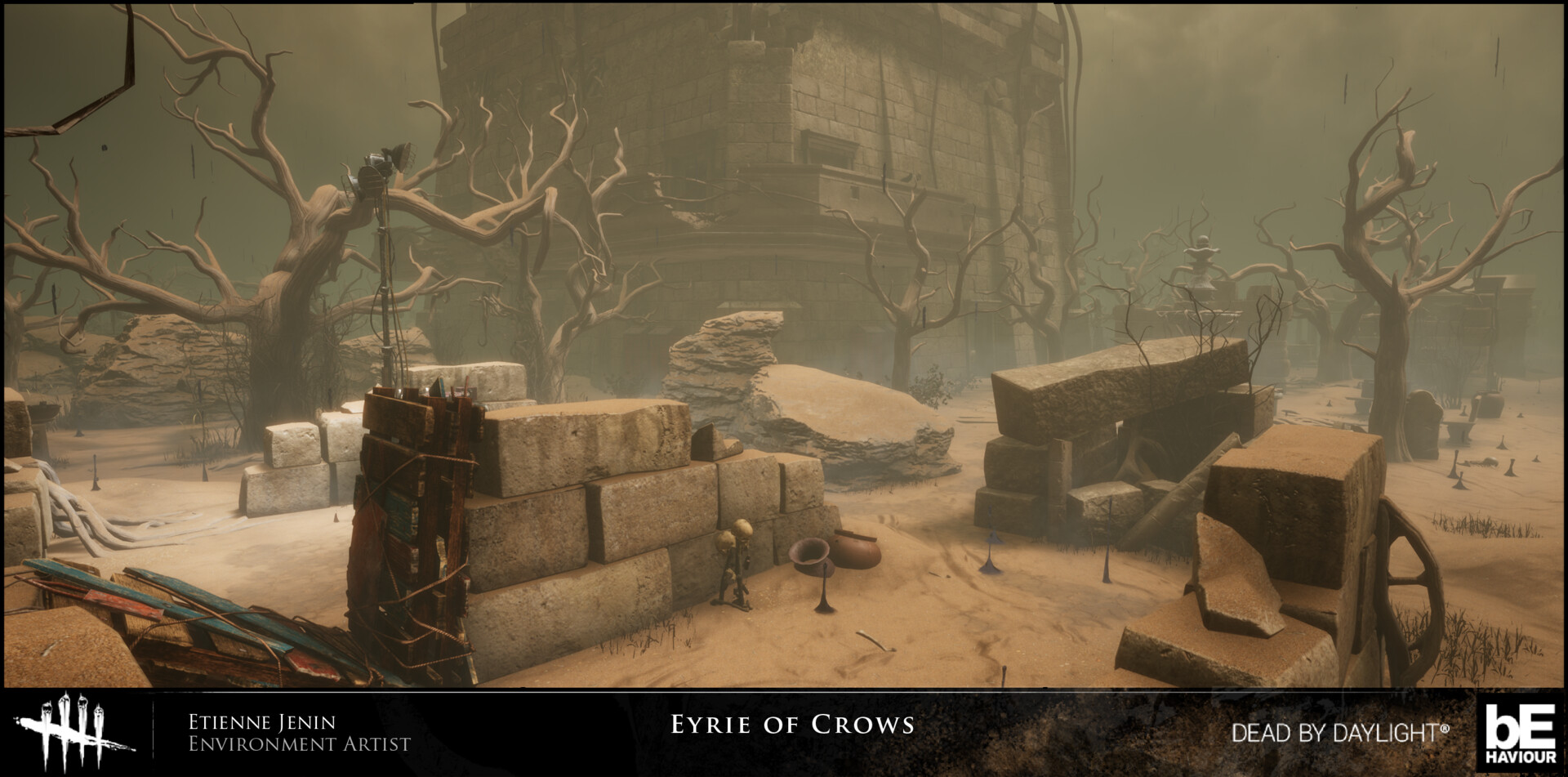 Étienne Jenin - Dead by Daylight Eyrie of Crows map Level Art