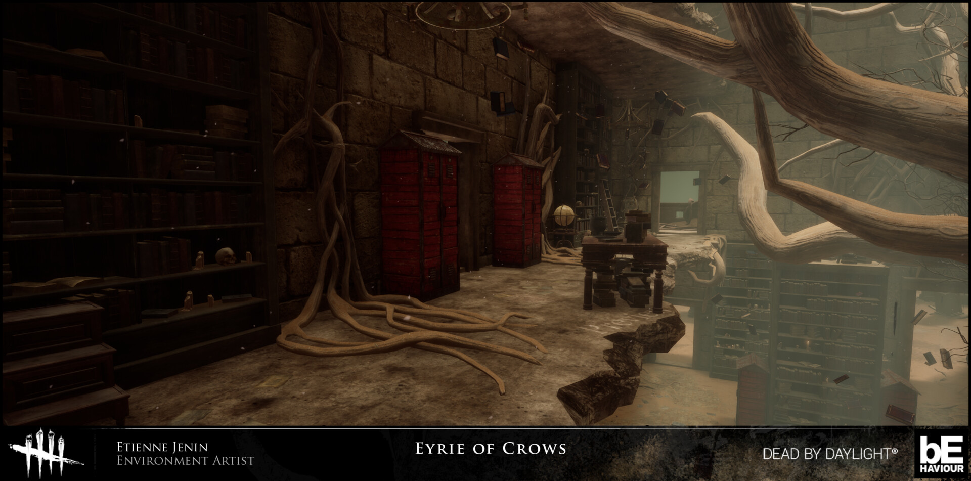 Étienne Jenin - Dead by Daylight Eyrie of Crows map Level Art