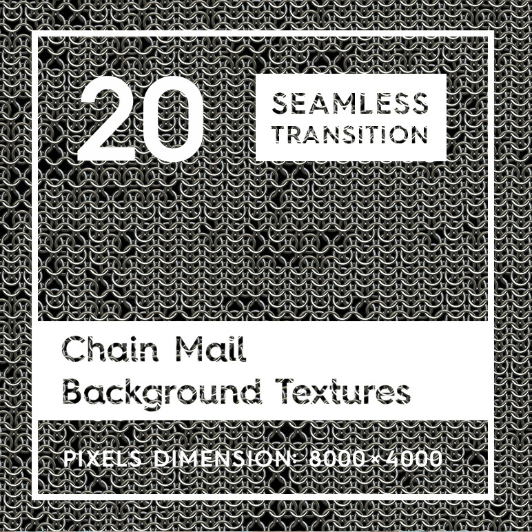ArtStation - 20 Seamless Chain Mail Background Textures