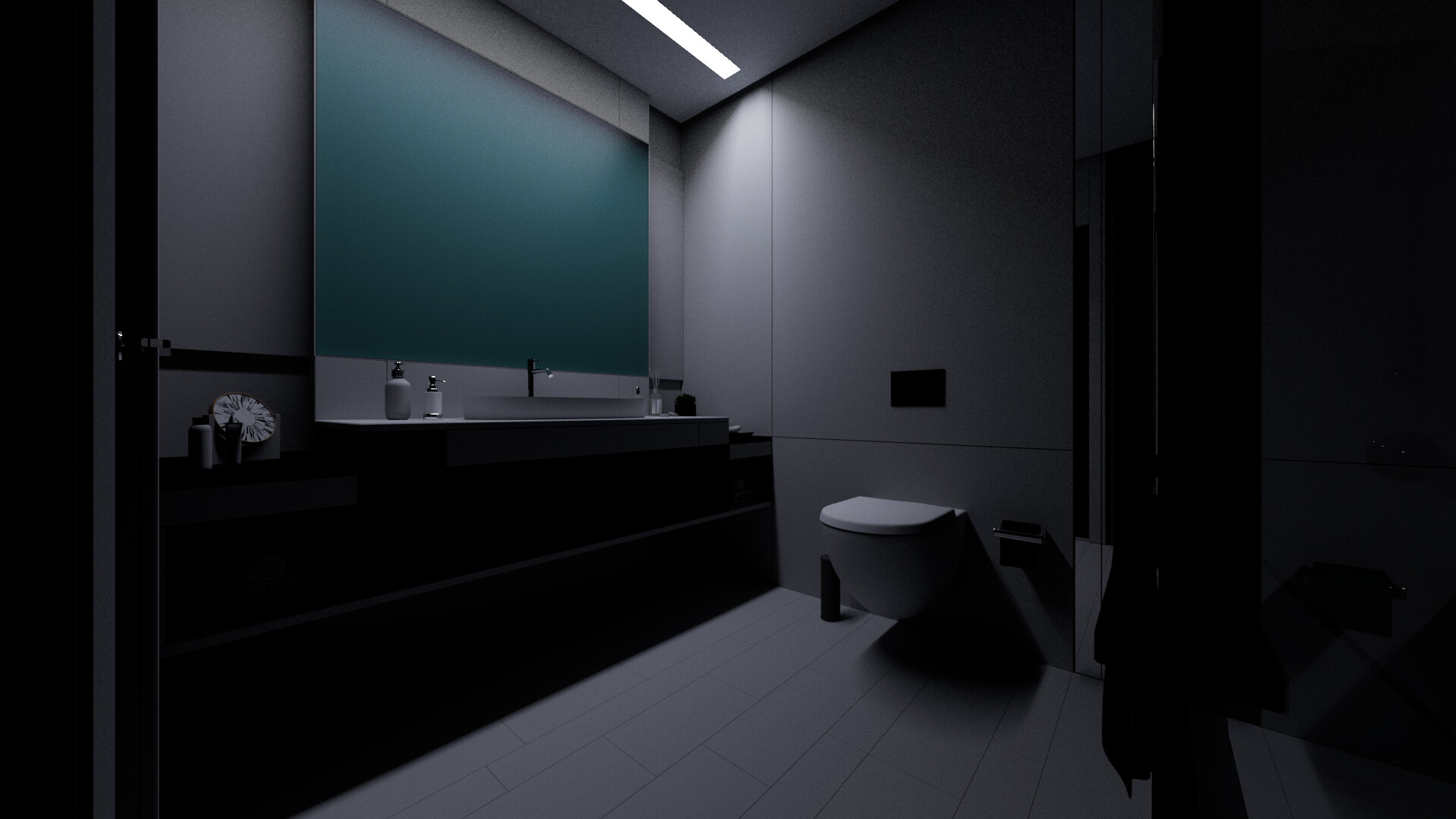 Hope Stalle - Interior Light Study - Bathroom