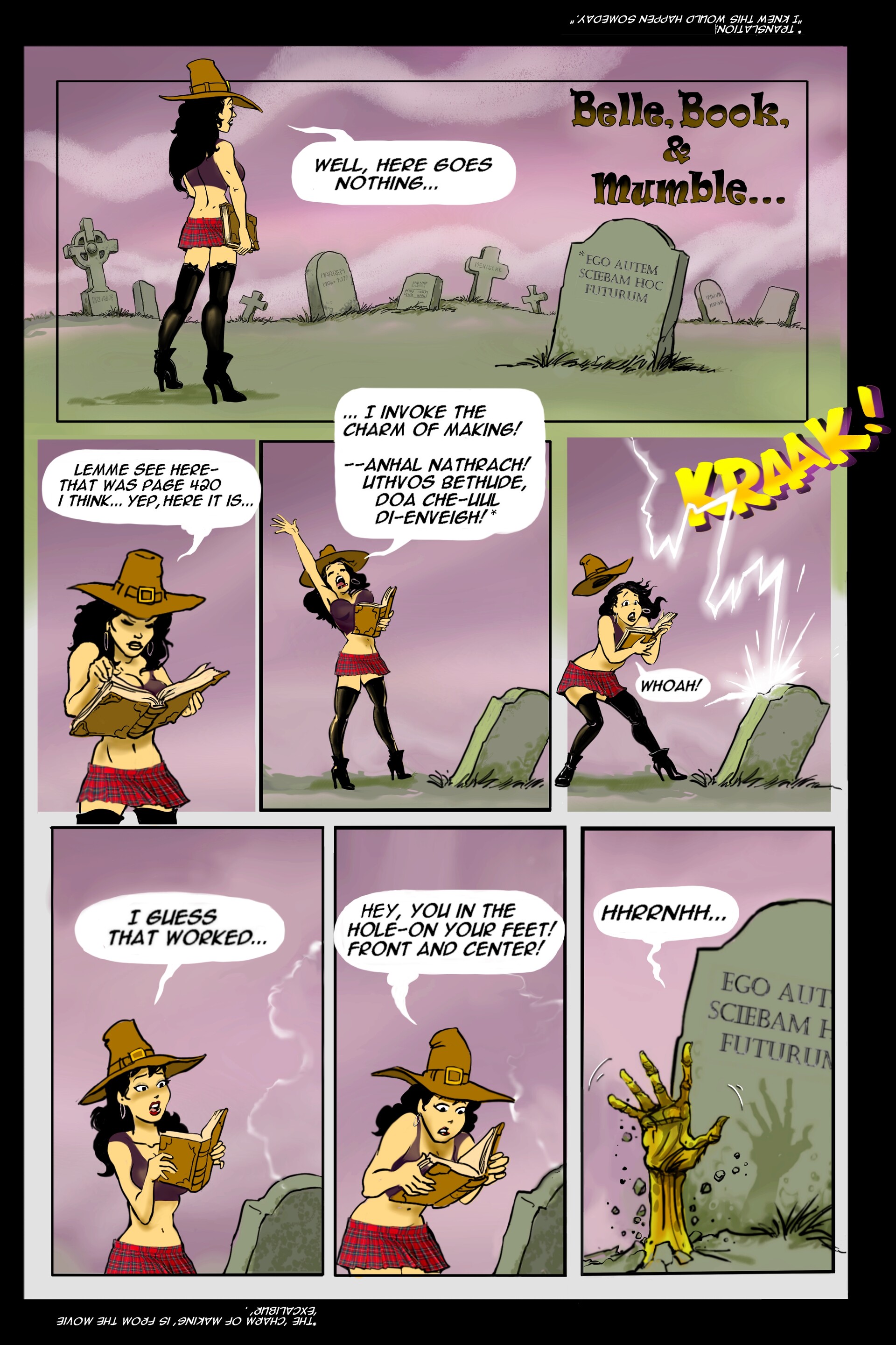 ArtStation - Belle Book & Mumble- 3 page Comic Story