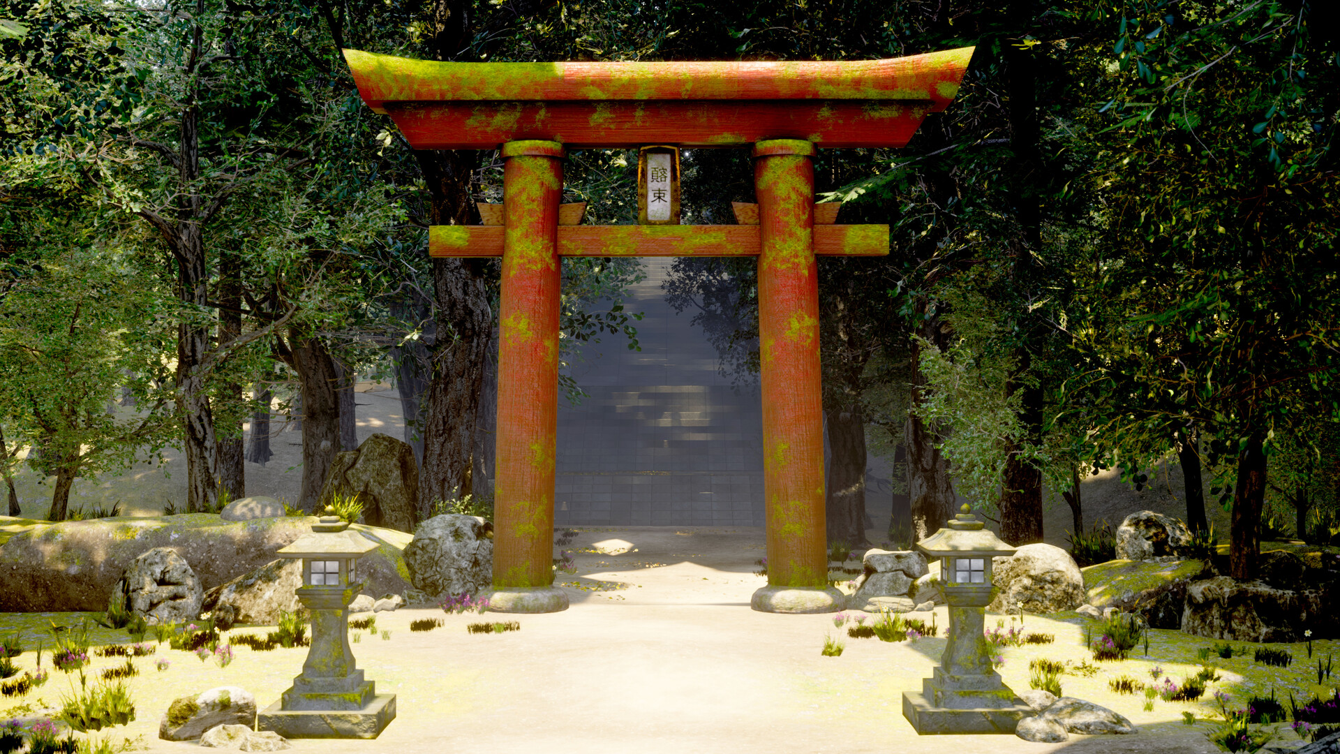 ArtStation - Torii Gate Stairway