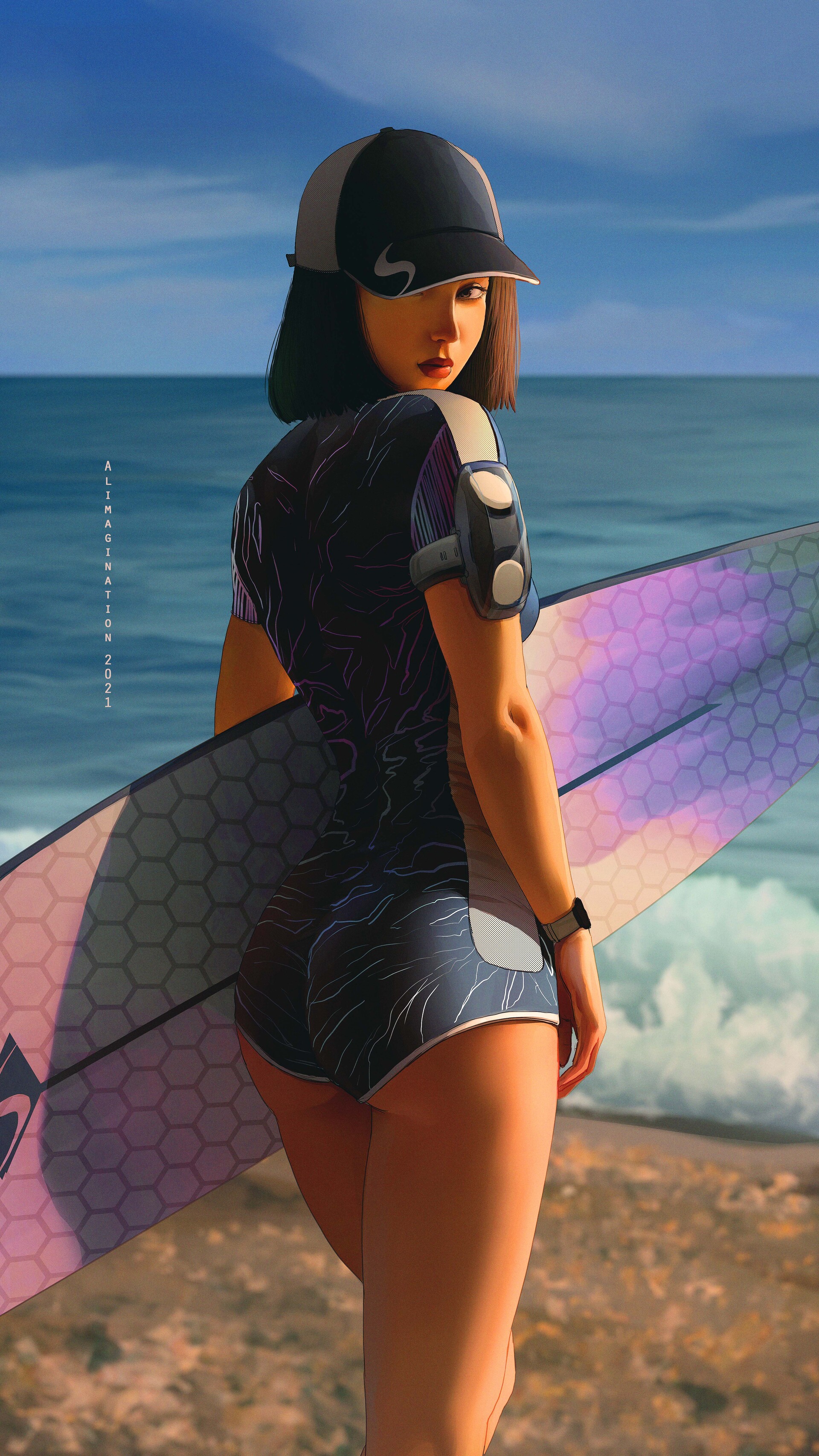 ArtStation - Techno Girl Oct 21