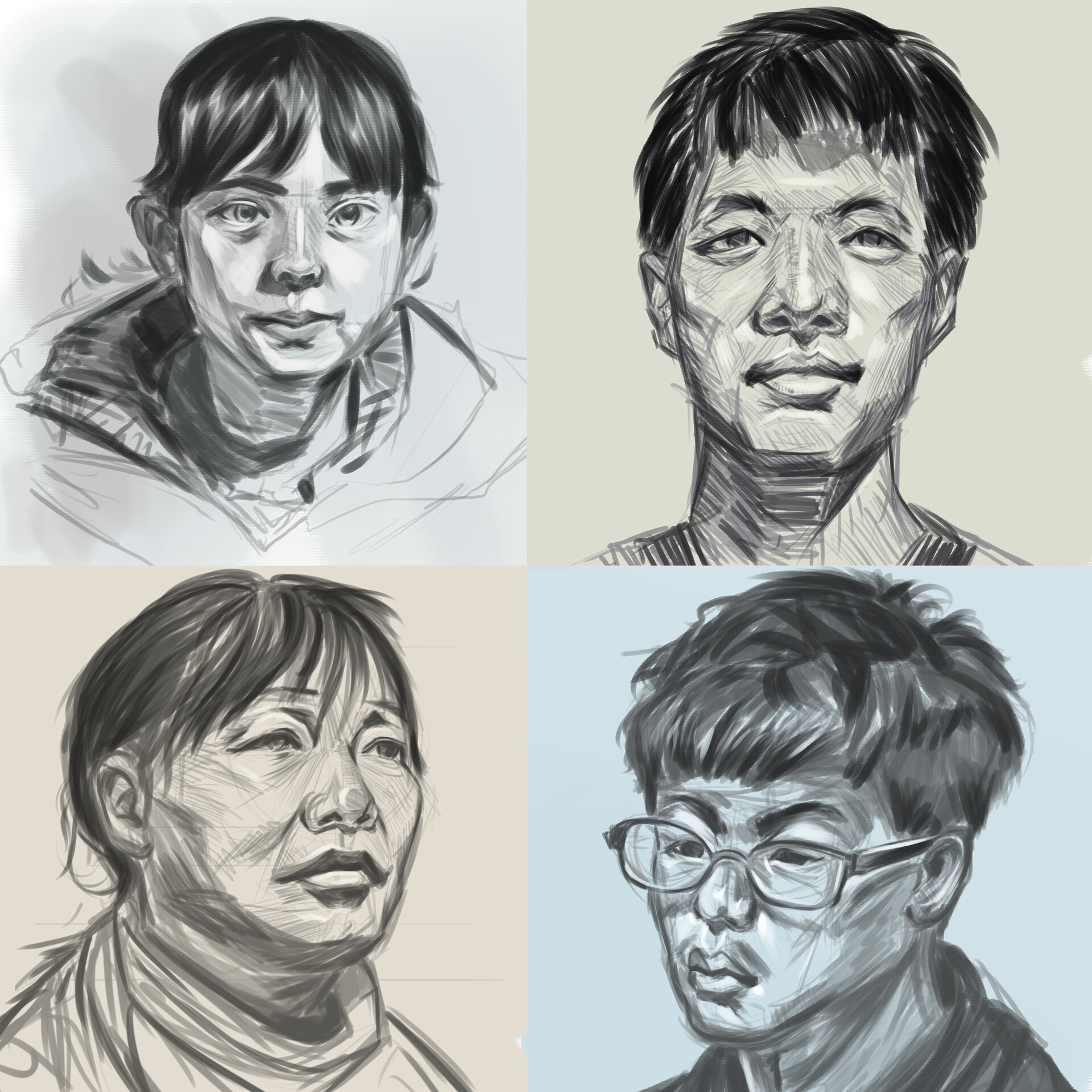 ArtStation - stroke shade practise