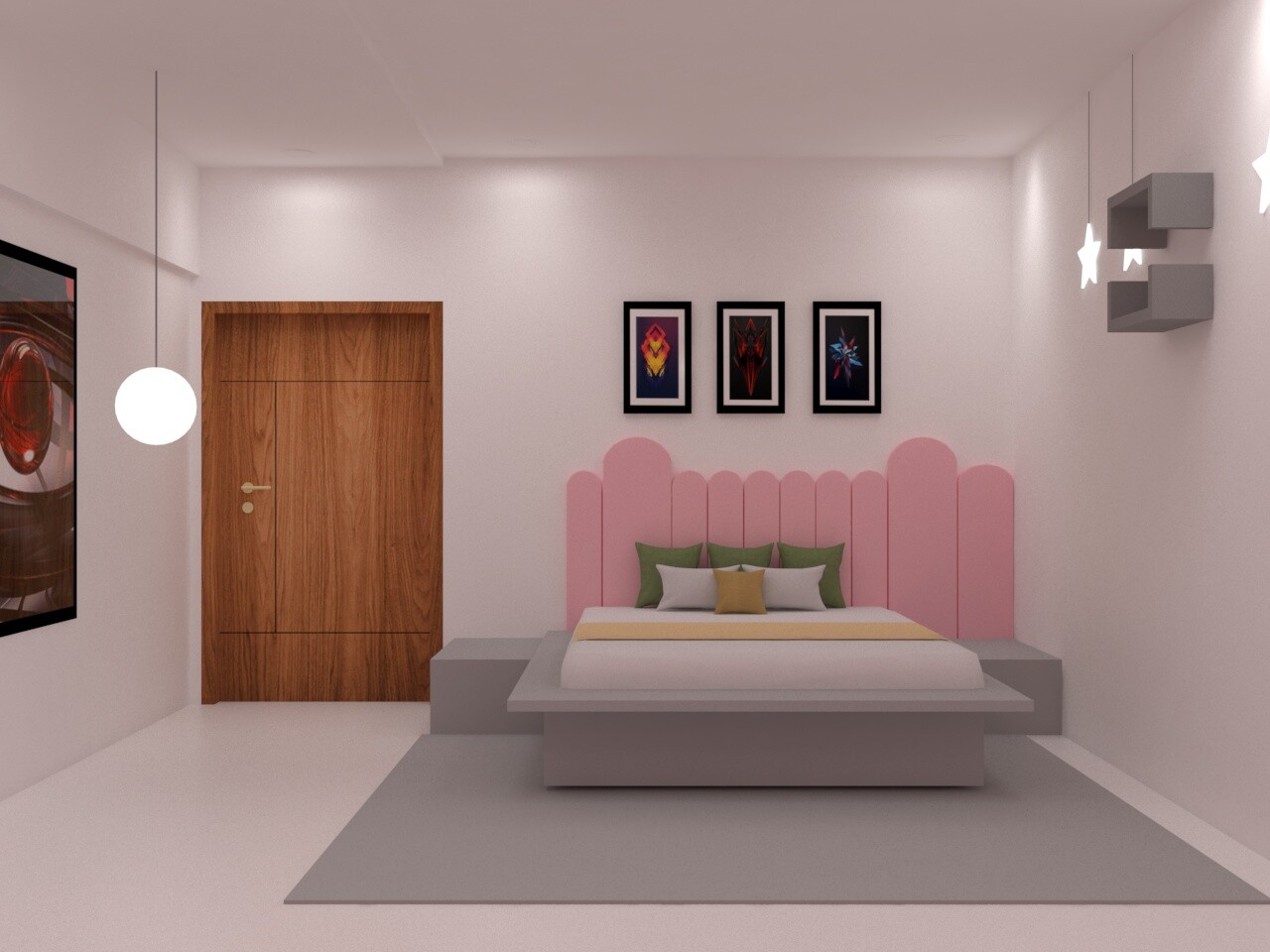 ArtStation - 3d model of Room Interior
