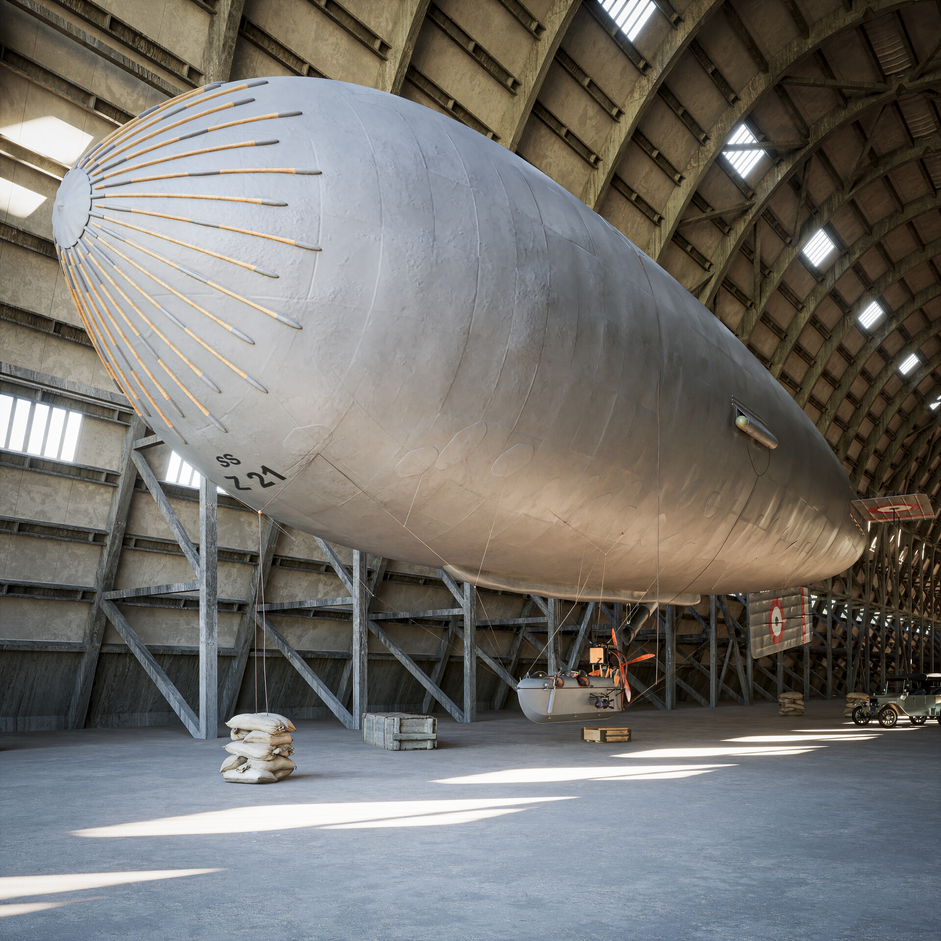 ArtStation - 1920 Airship Hangar