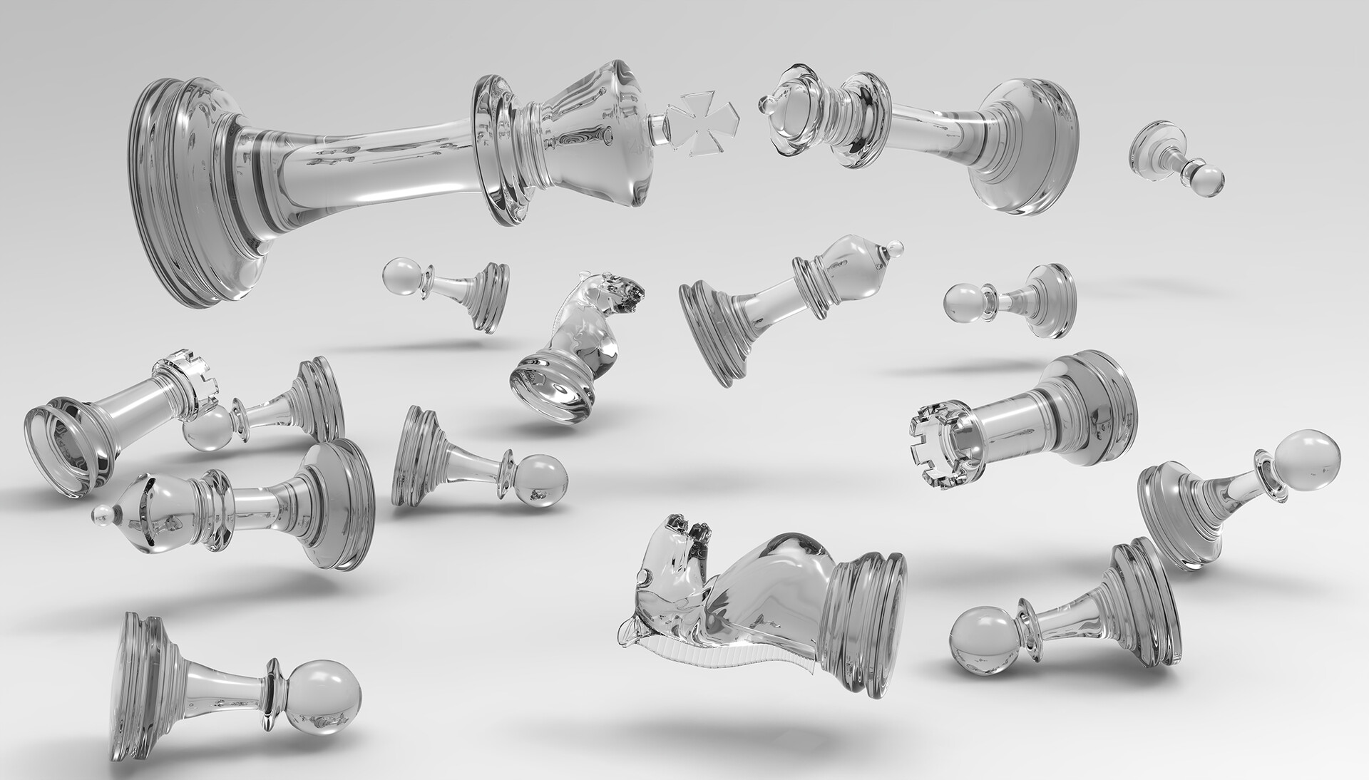 ArtStation - Chess set 3D Model