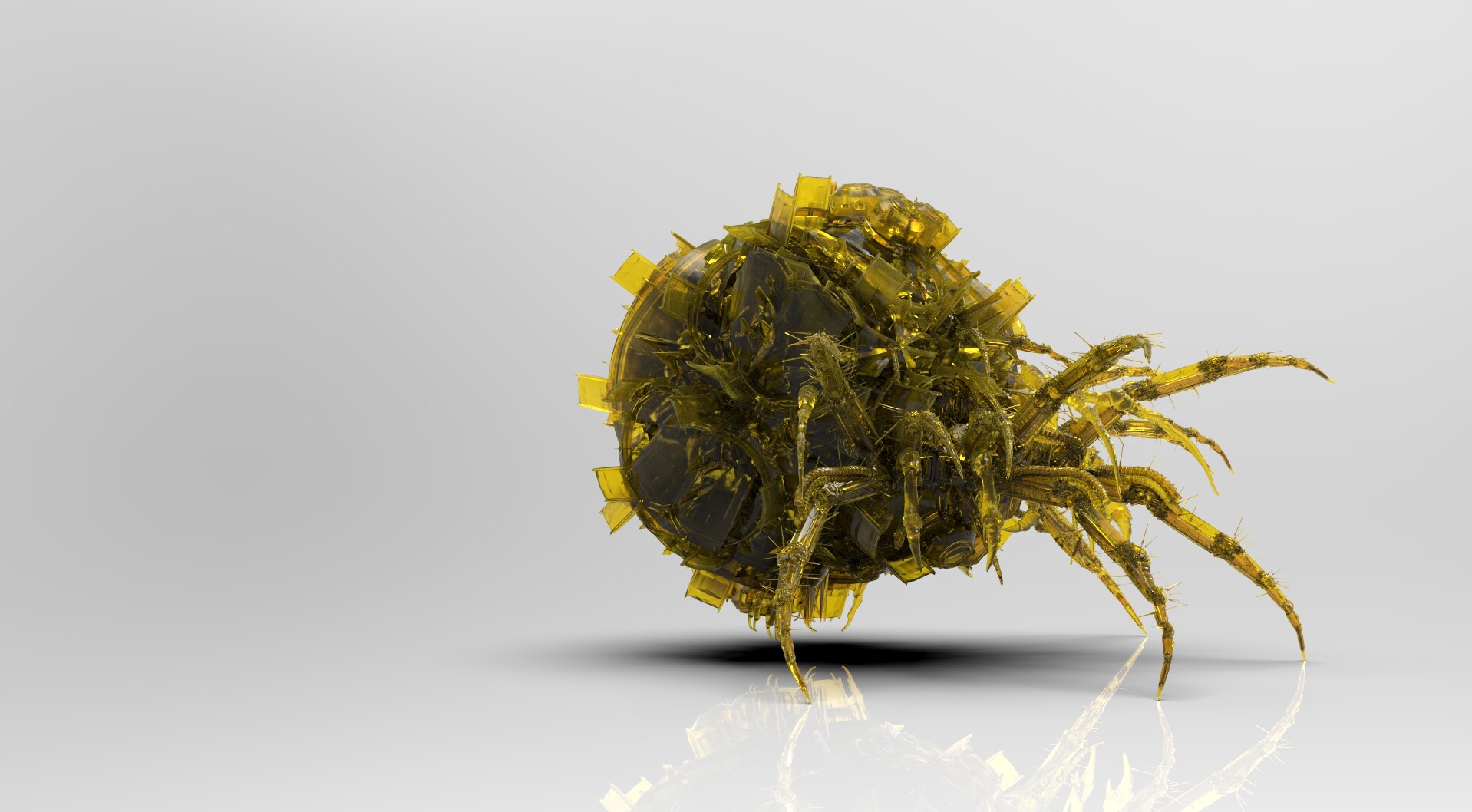 ArtStation - yellow spider