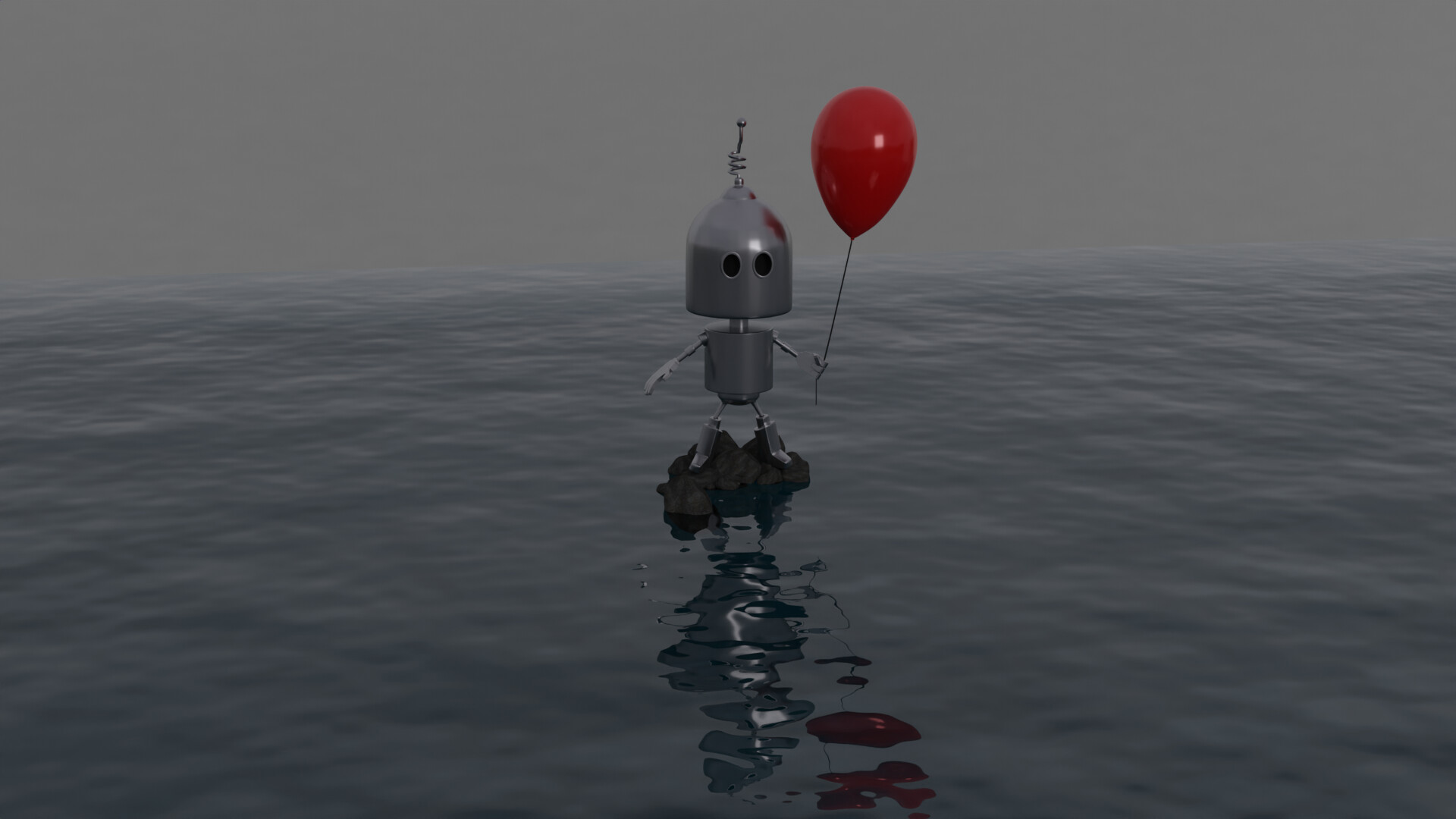 ArtStation - robot and ballon 👌