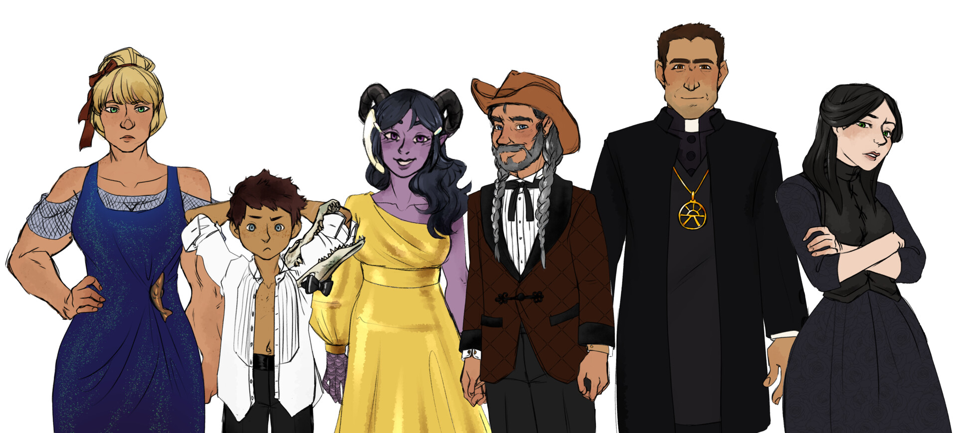 ArtStation - DnD Curse of Strahd Campaign Formal Outfit Player ...