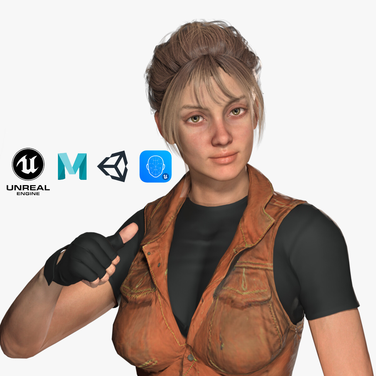 ArtStation - Realistic women modular character female
