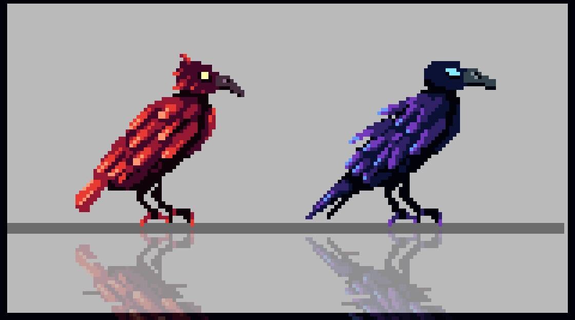ArtStation - Comission: Bird character sprites