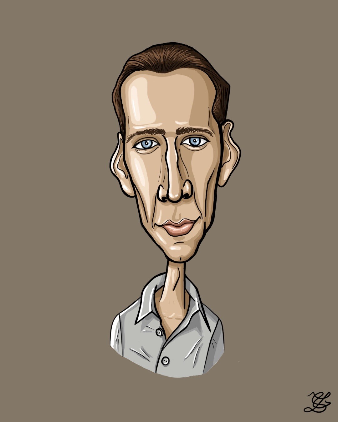 ArtStation - Caricature of Nicolas Cage