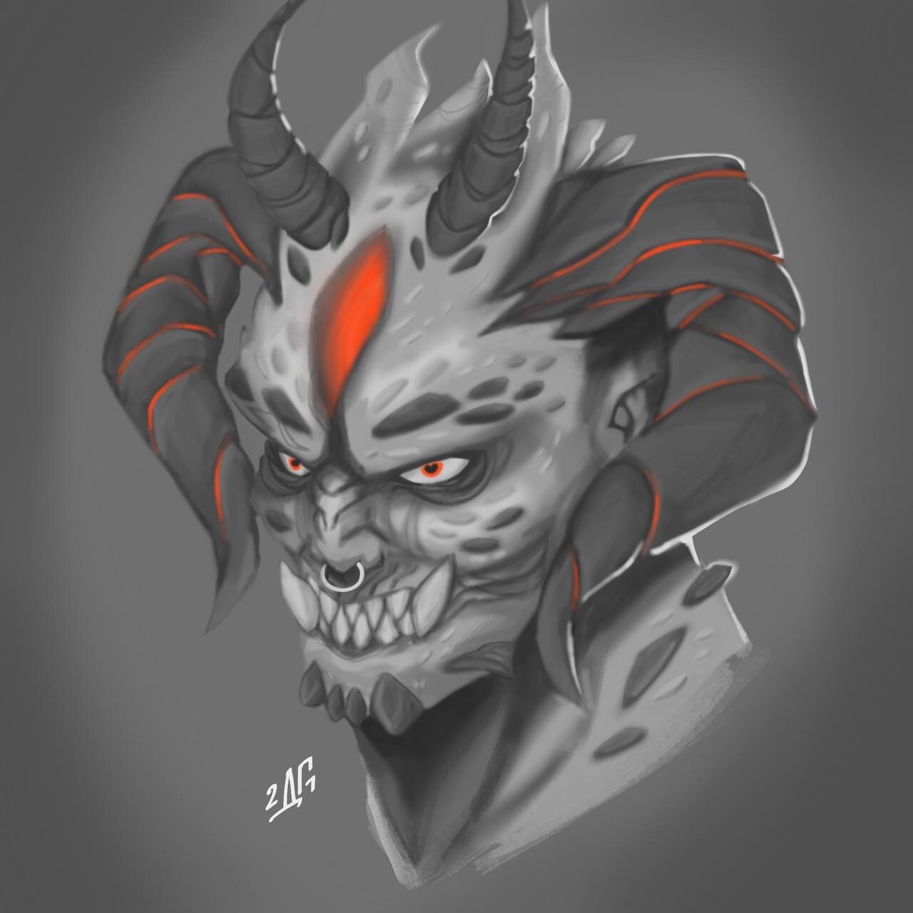 ArtStation - Demon concept art 👺