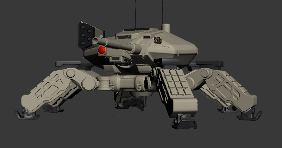 ArtStation - Crab Tank 3D