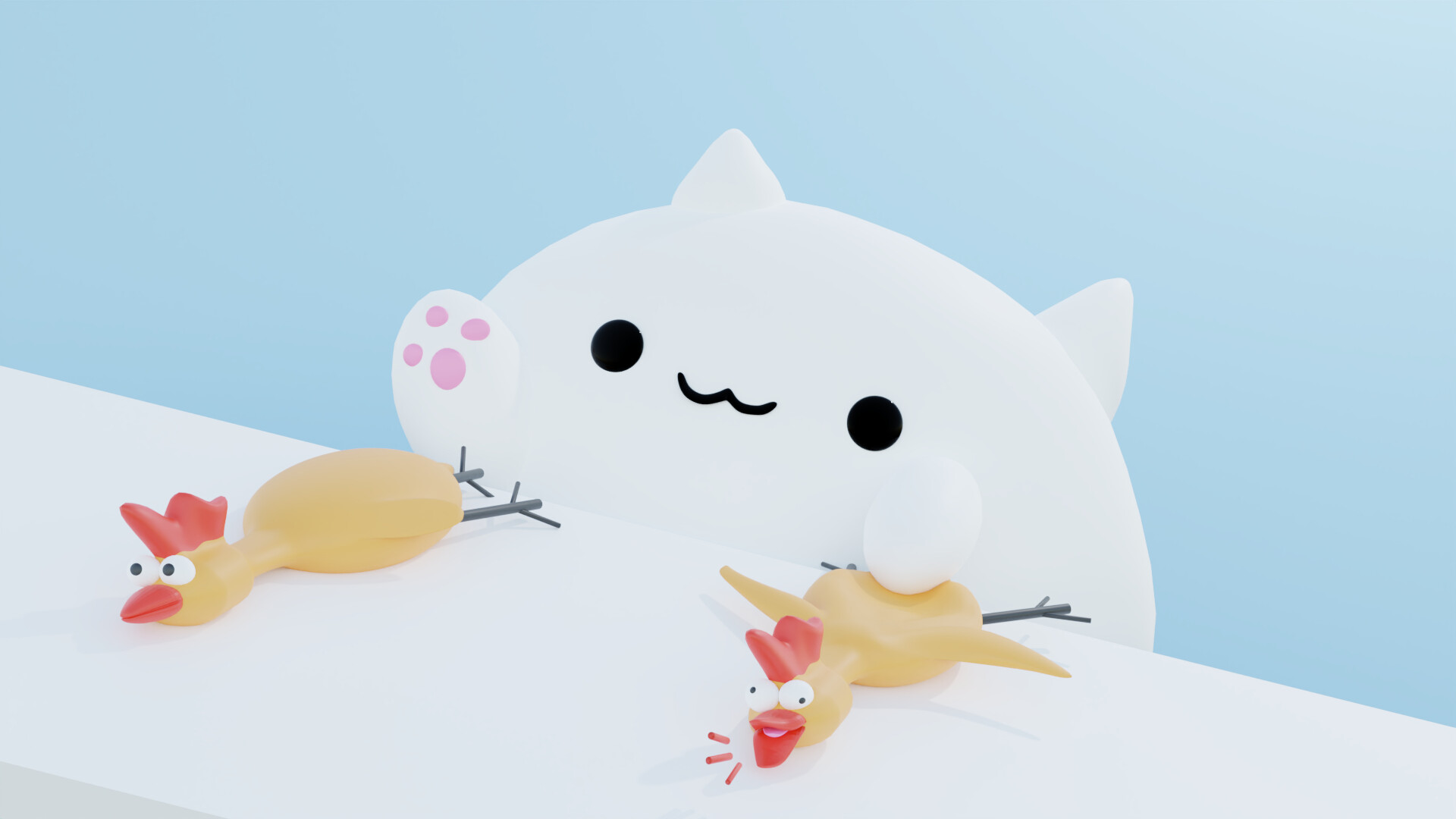 ArtStation - Bongo Cat in 3D