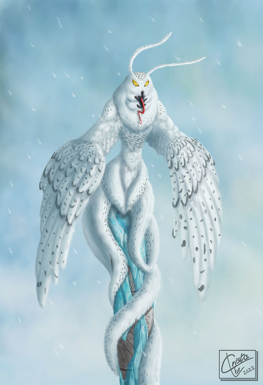 ArtStation - Snowy Winged Horror