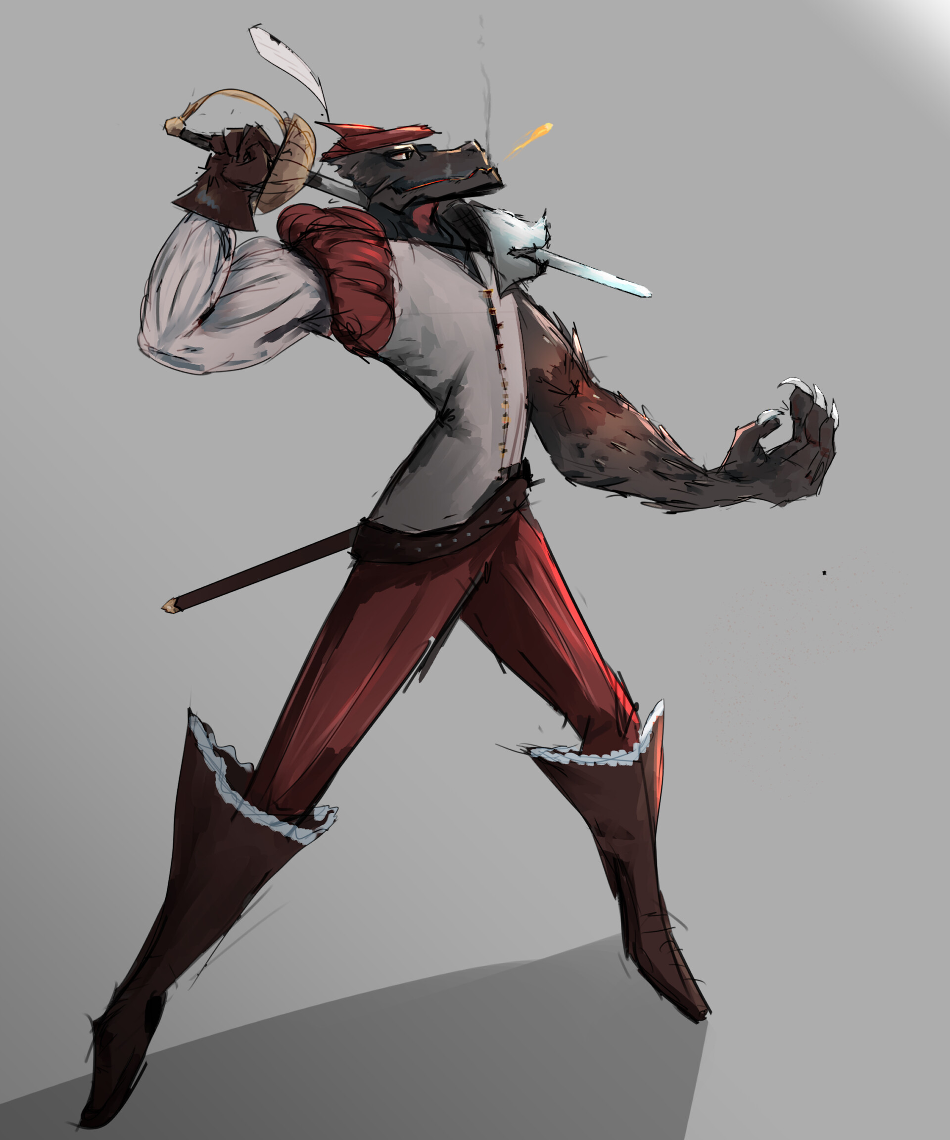 ArtStation - The Dragon Swordsman