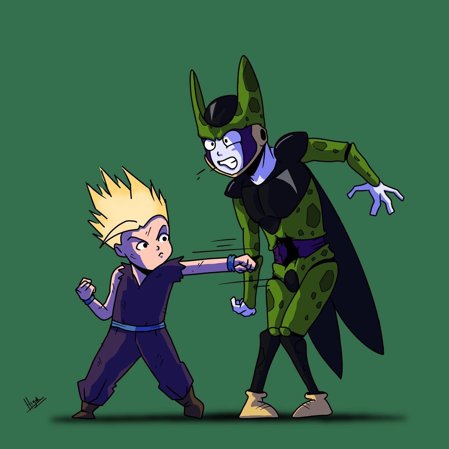 ArtStation - Gohan vs Cell