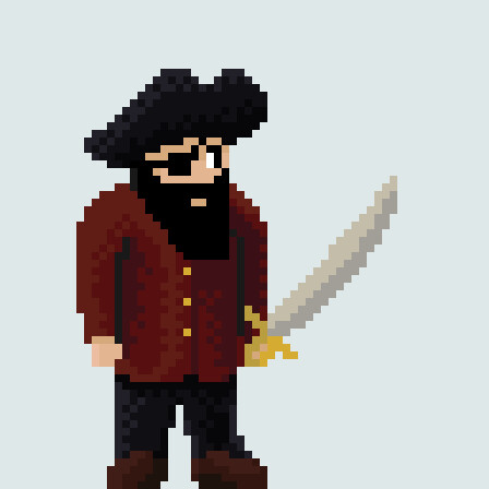 ArtStation - Pirate Animated Pixel Art