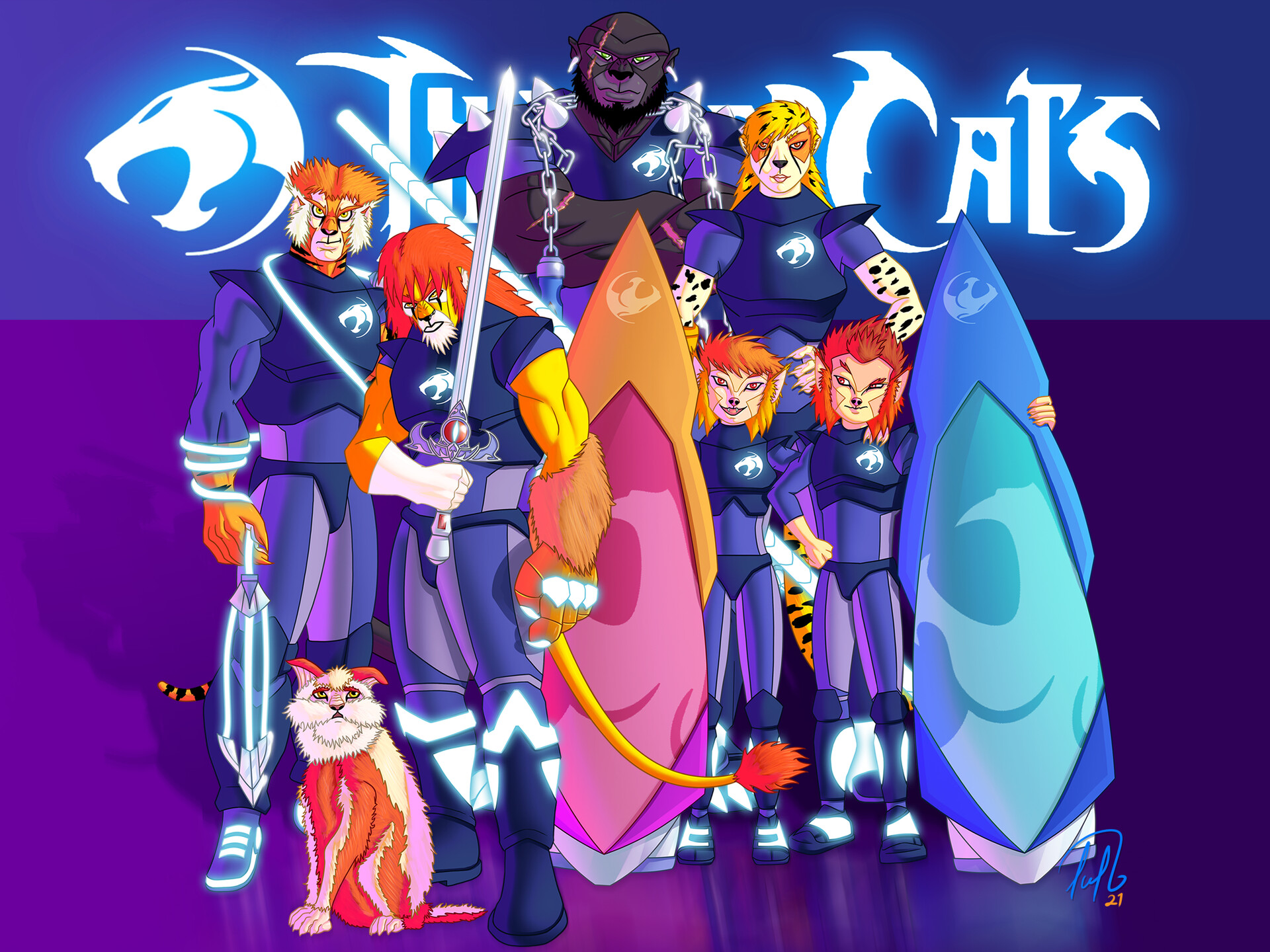 ArtStation - My tribute to THUNDERCATS