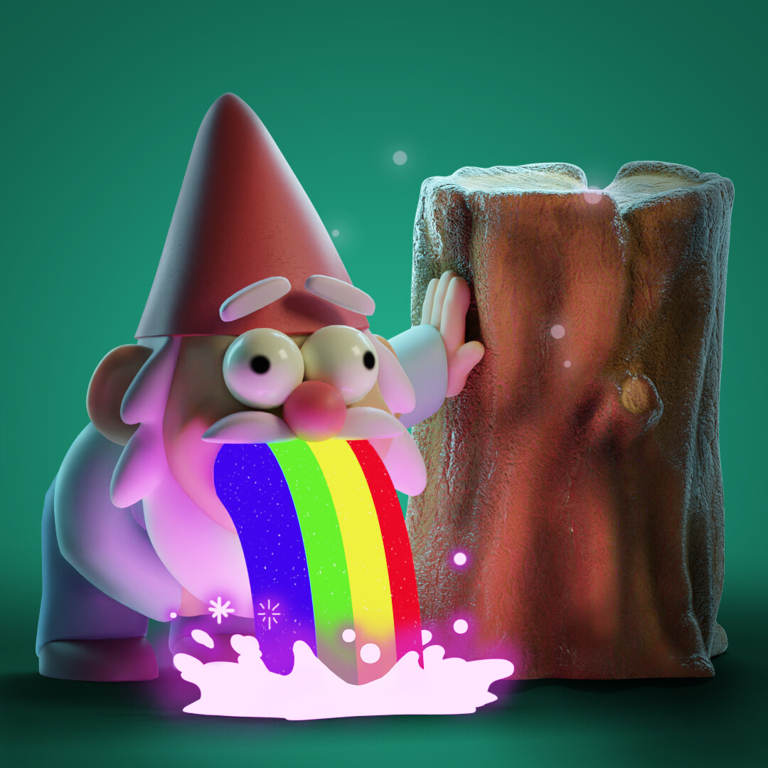 ArtStation - Gnomo 3d art gravity falls