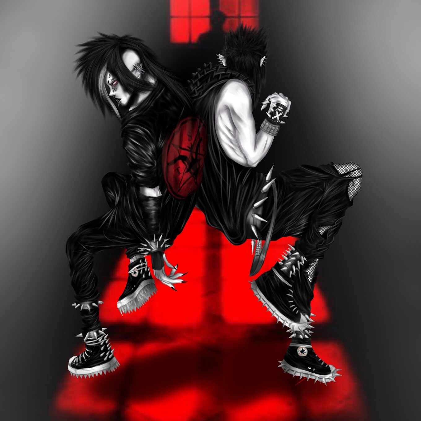 ArtStation - Wolf and vampire hibrids - Elija and Niklaus Woods - chimeras