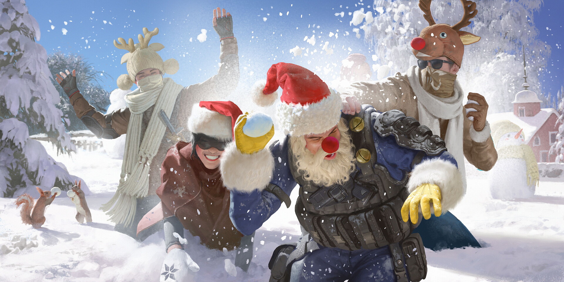 ArtStation - 为Alpha Ace画的圣诞贺图