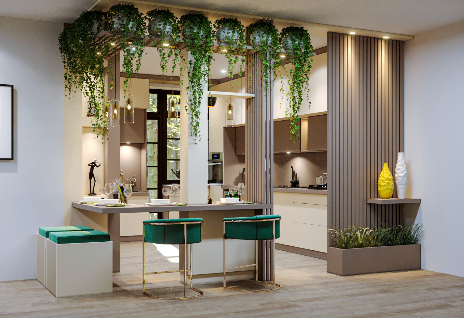 ArtStation - Small Kitchen visualization