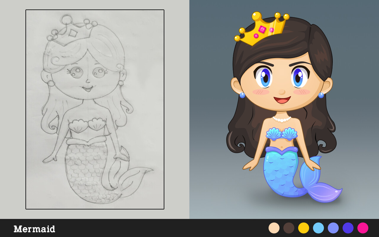ArtStation - Mermaid 2D