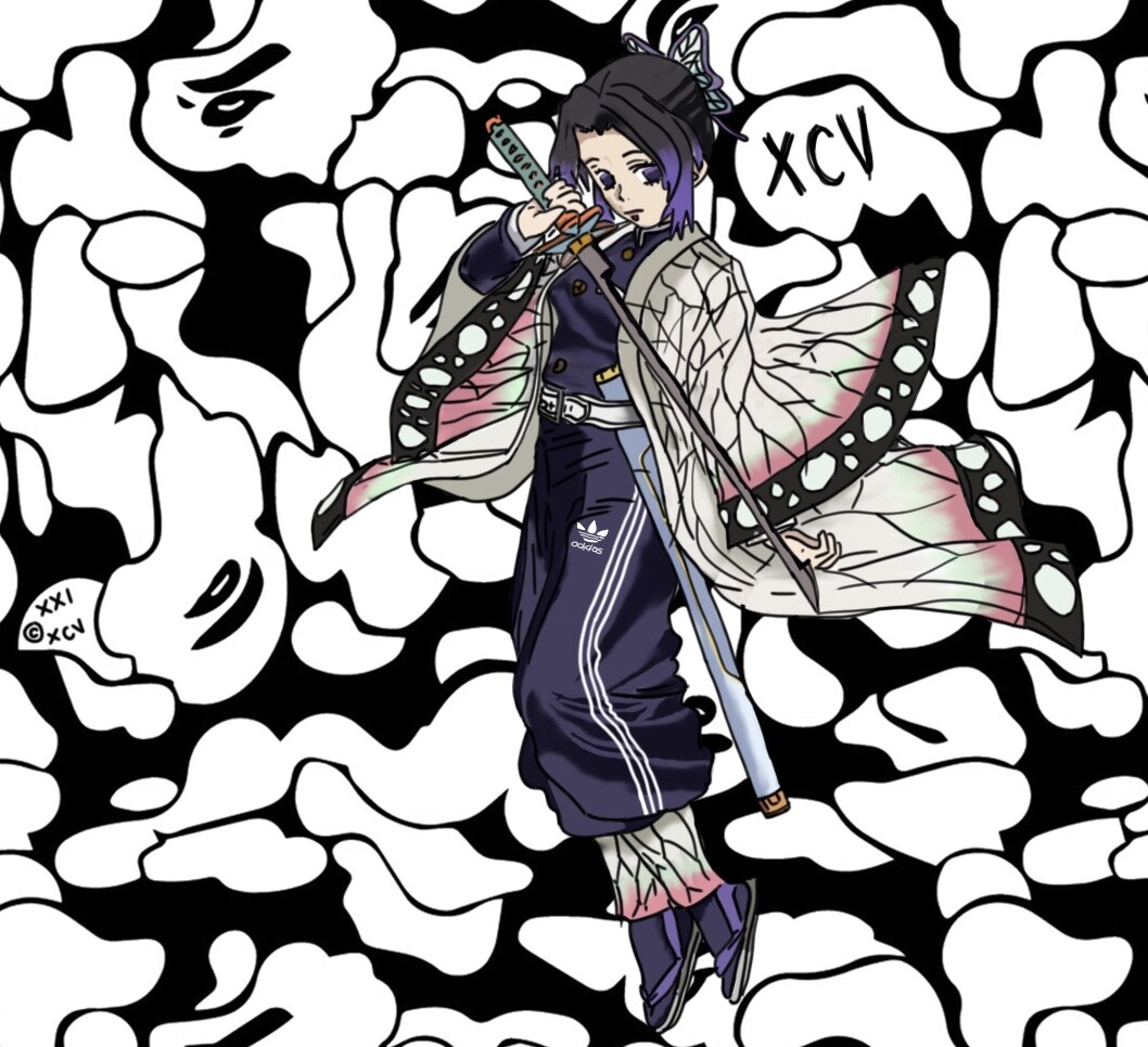 ArtStation - Demon Slayer x Bape Collab Concept