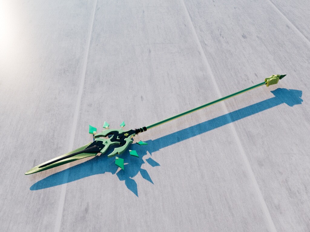 ArtStation - Xiao Spear Modeling