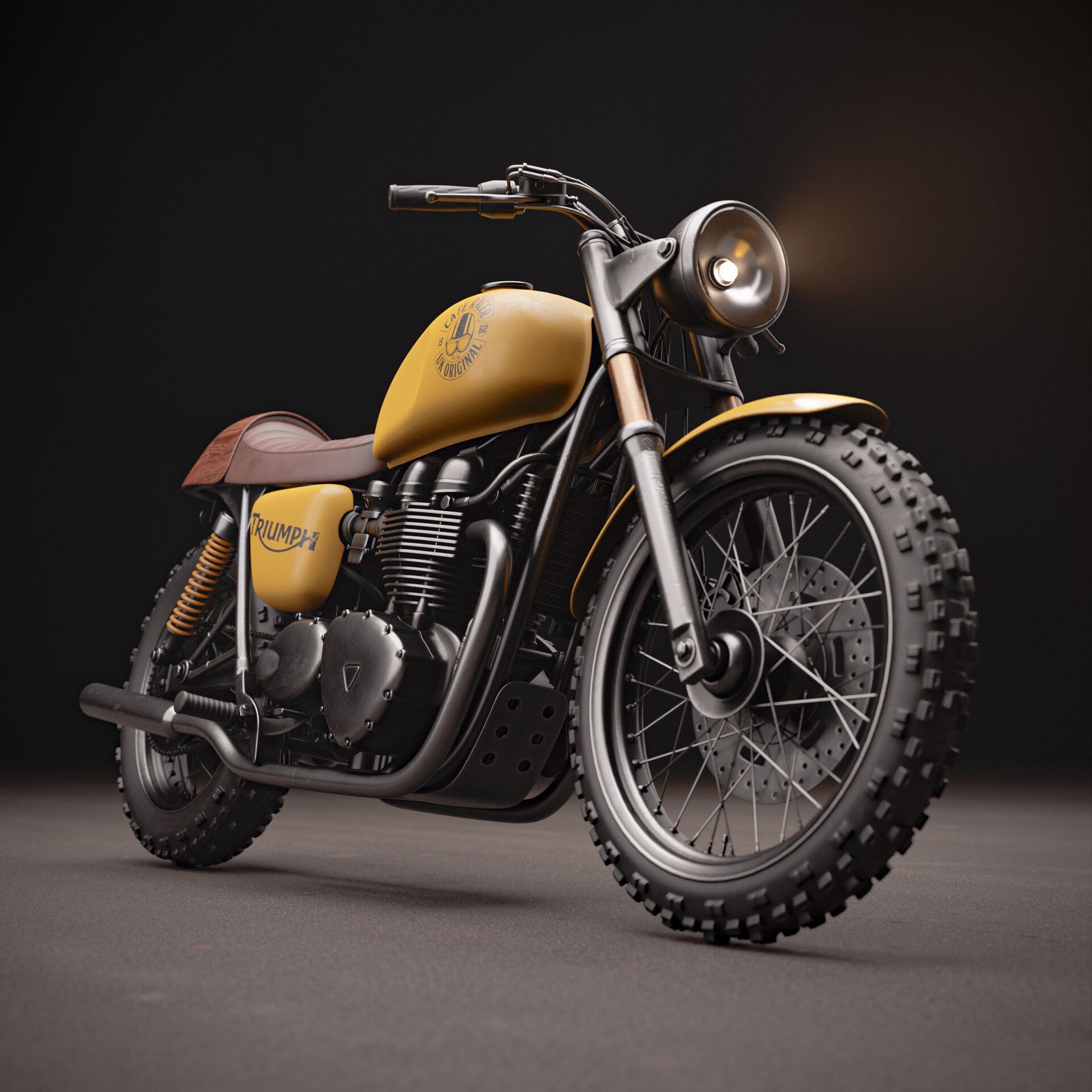 ArtStation - Triumph motocycle