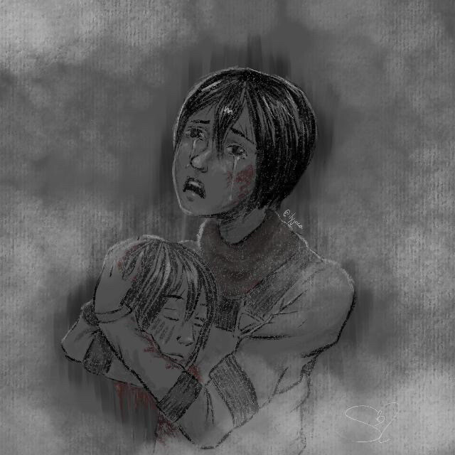 ArtStation - mikasa and eren