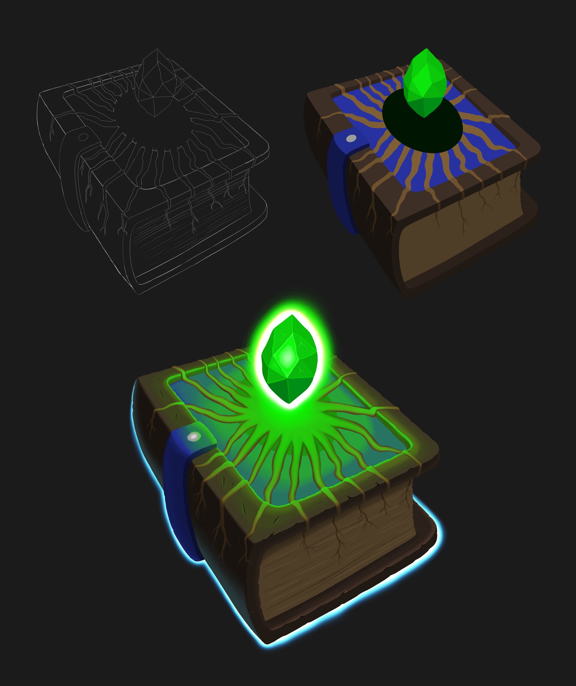 ArtStation - Magic book (props)