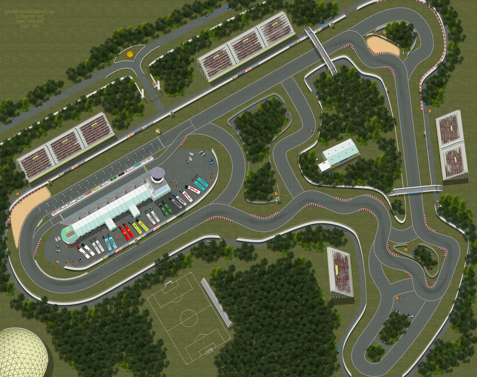 ArtStation - Hermanos Rodriguez 1991 (Mini Racing Online)